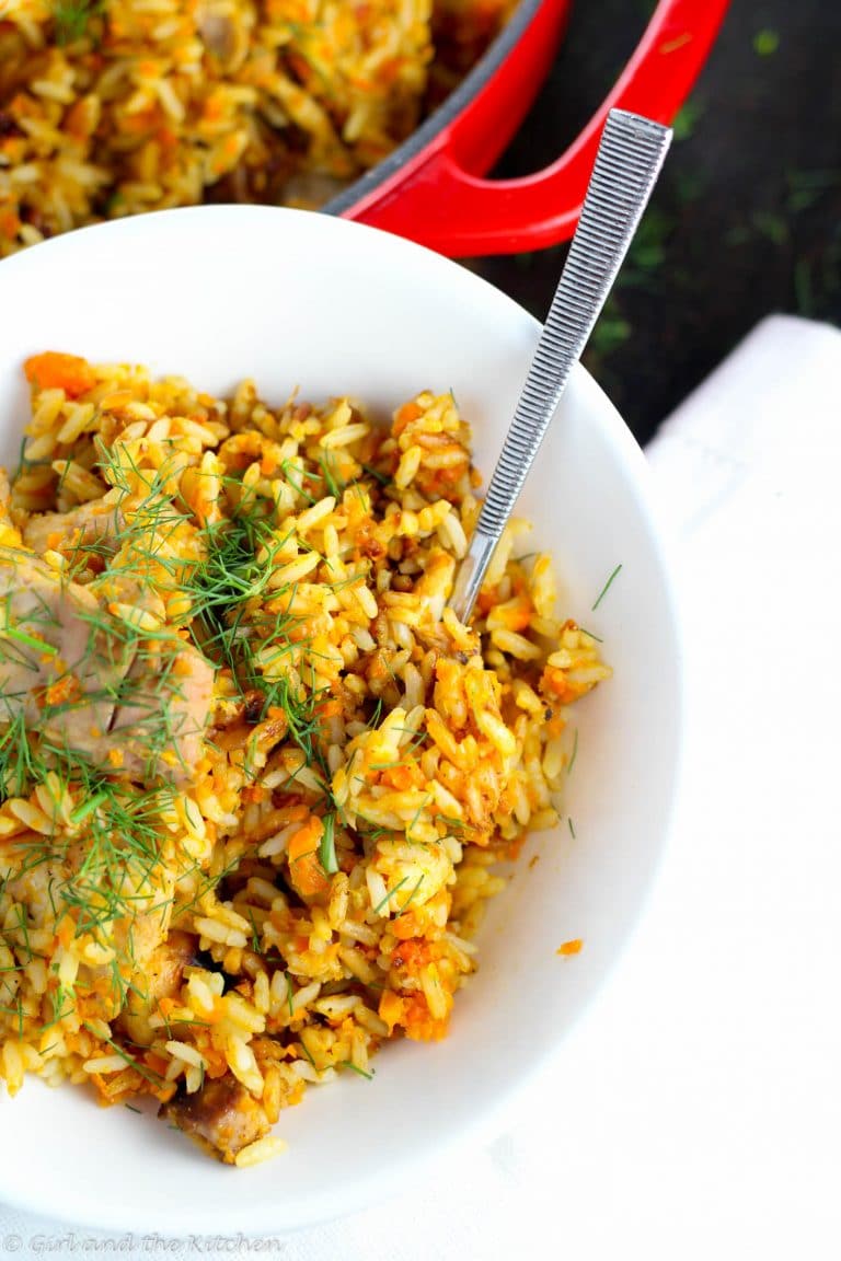 Plov...A One Pot Chicken and Rice Recipe - Girl and the Kitchen