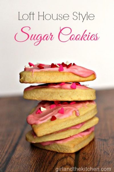 Heart Lofthouse Style Cookies for Valentine’s Day - Girl and the Kitchen