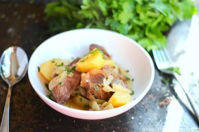 Classic Ukrainian Red Borscht with Beef Recipe | Girl and the Kitchen