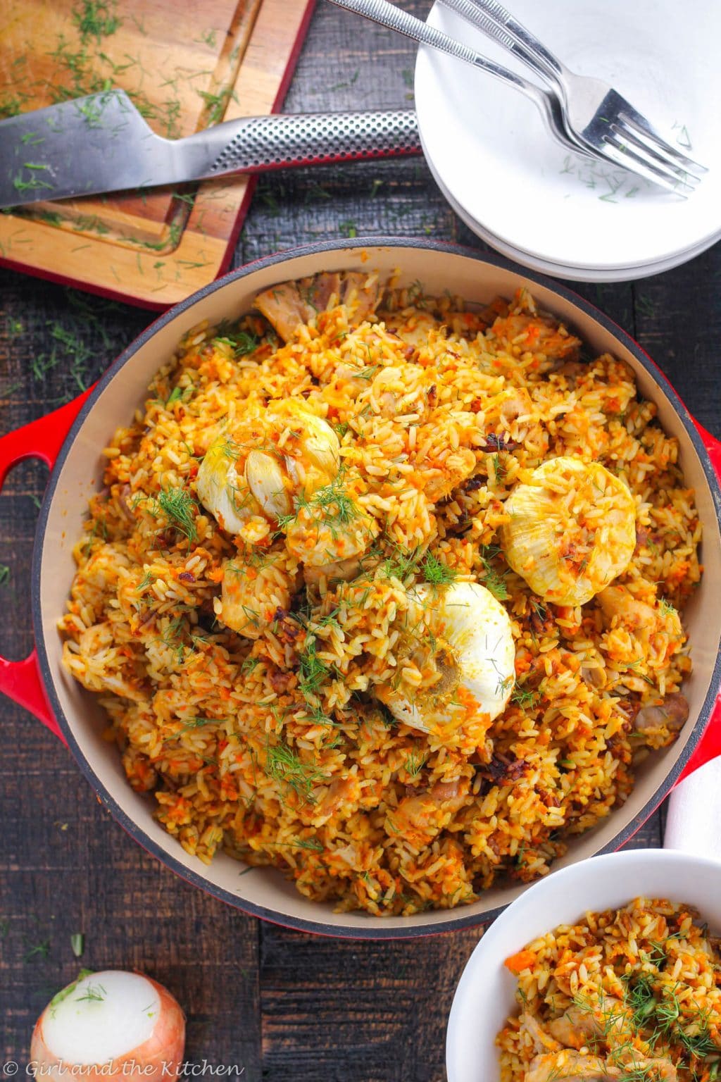 Plov...A One Pot Chicken and Rice Recipe - Girl and the Kitchen