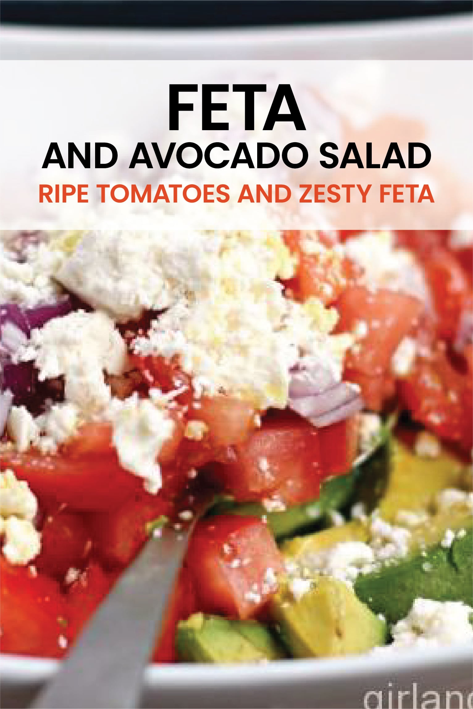 Salad With Feta And Avocado Girl And The Kitchen