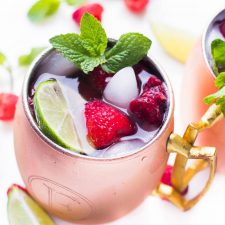 Raspberry Moscow Mule - Girl and the Kitchen